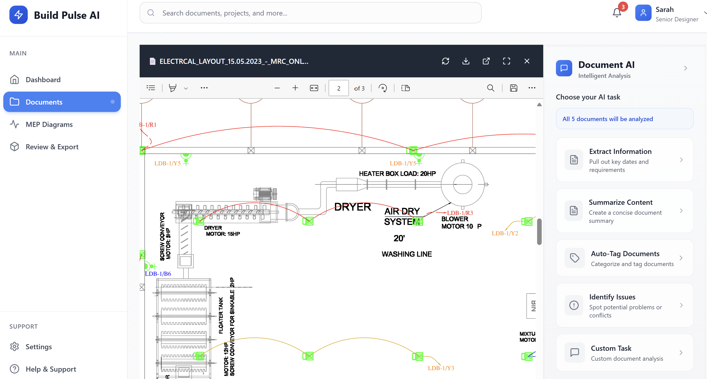 BuildPulse AI - Autonomous AI Agents for AEC Excellence | Document Analysis & Processing